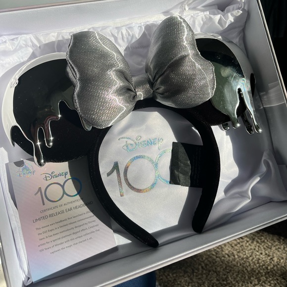 Disney | Accessories | Copy Disney Platinum Drip 0 Anniversary Ears ...